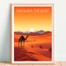 Sahara Desert Travel Poster, Africa Wall Art, Africa Print, Sahara ...