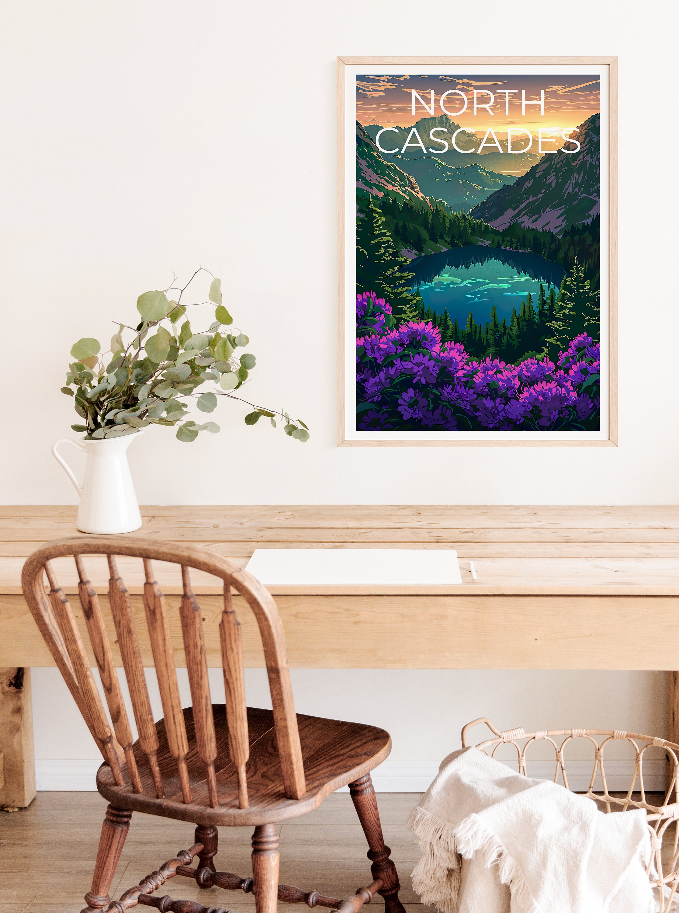 North Cascades National Park Poster, Washington Print, Washington Art ...