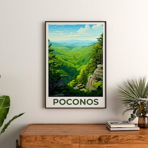 Poconos Poster, Poconos Print, Pennsylvania Poster, Pennsylvania Print ...