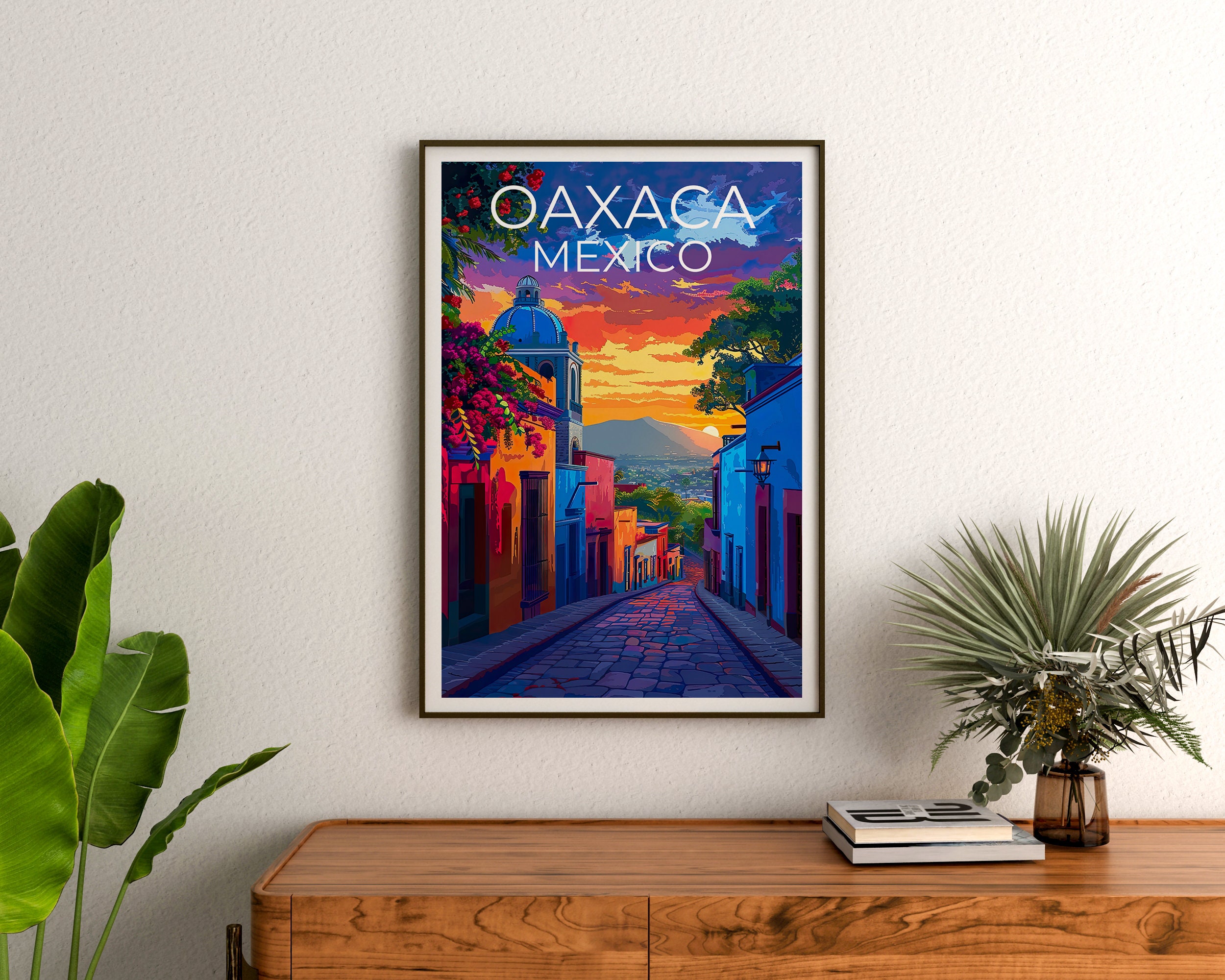 Oaxaca Poster, Oaxaca Print, Mexico Art, Mexico Print, Oaxaca Travel ...