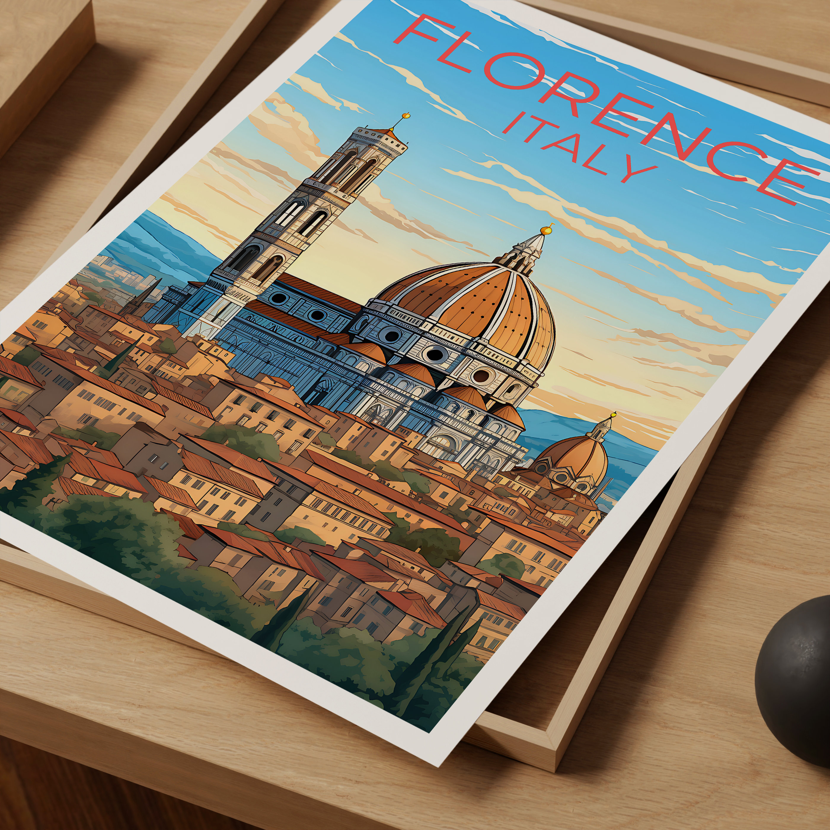 Florence Travel Poster, Italy Wall Art, Italy Print, Florence Poster ...