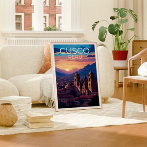 Cusco Travel Poster, Peru Wall Art, Peru Print, Cusco Poster, Peru ...
