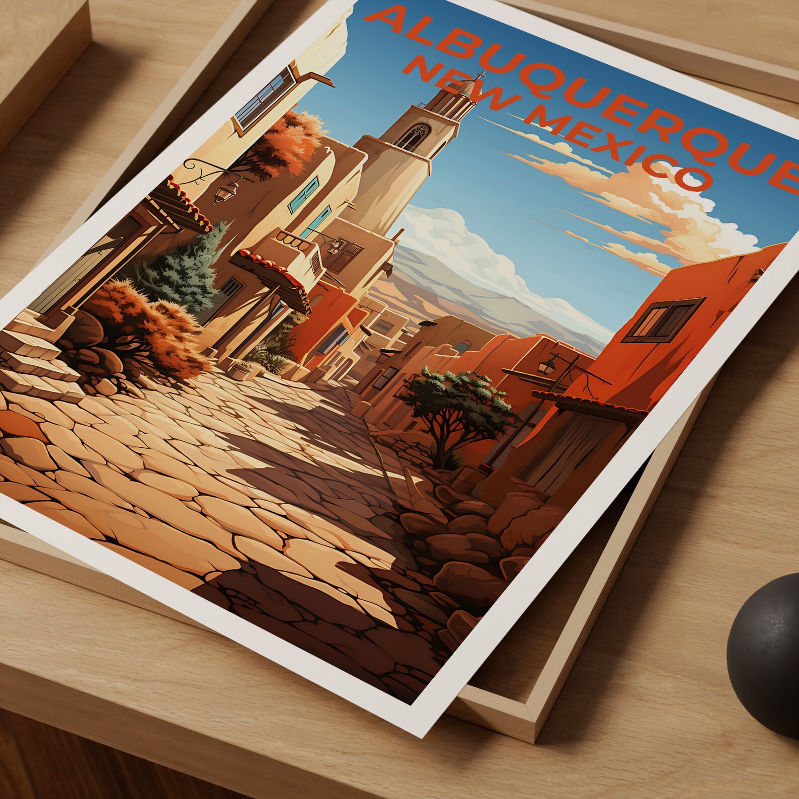 Albuquerque Travel Poster, New Mexico Wall Art, New Mexico Print ...