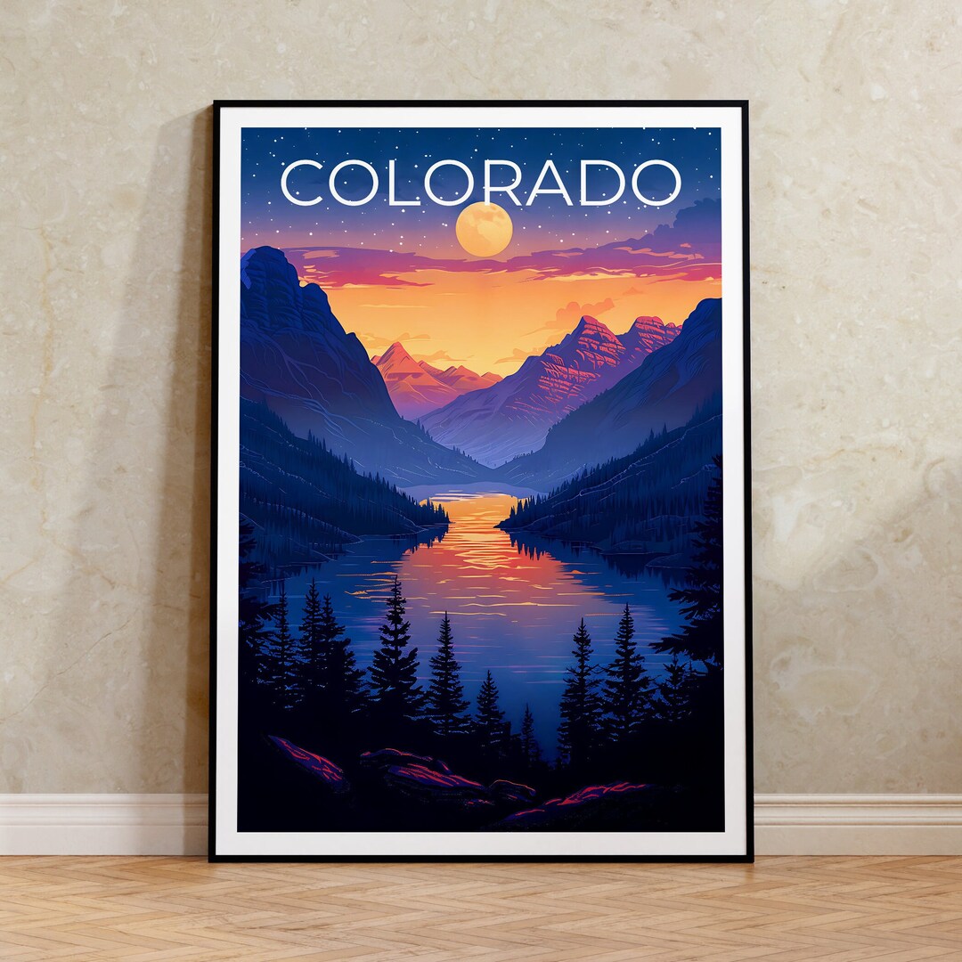 Colorado Poster, Colorado Print, Rocky Mountains Poster, Rockies Poster ...