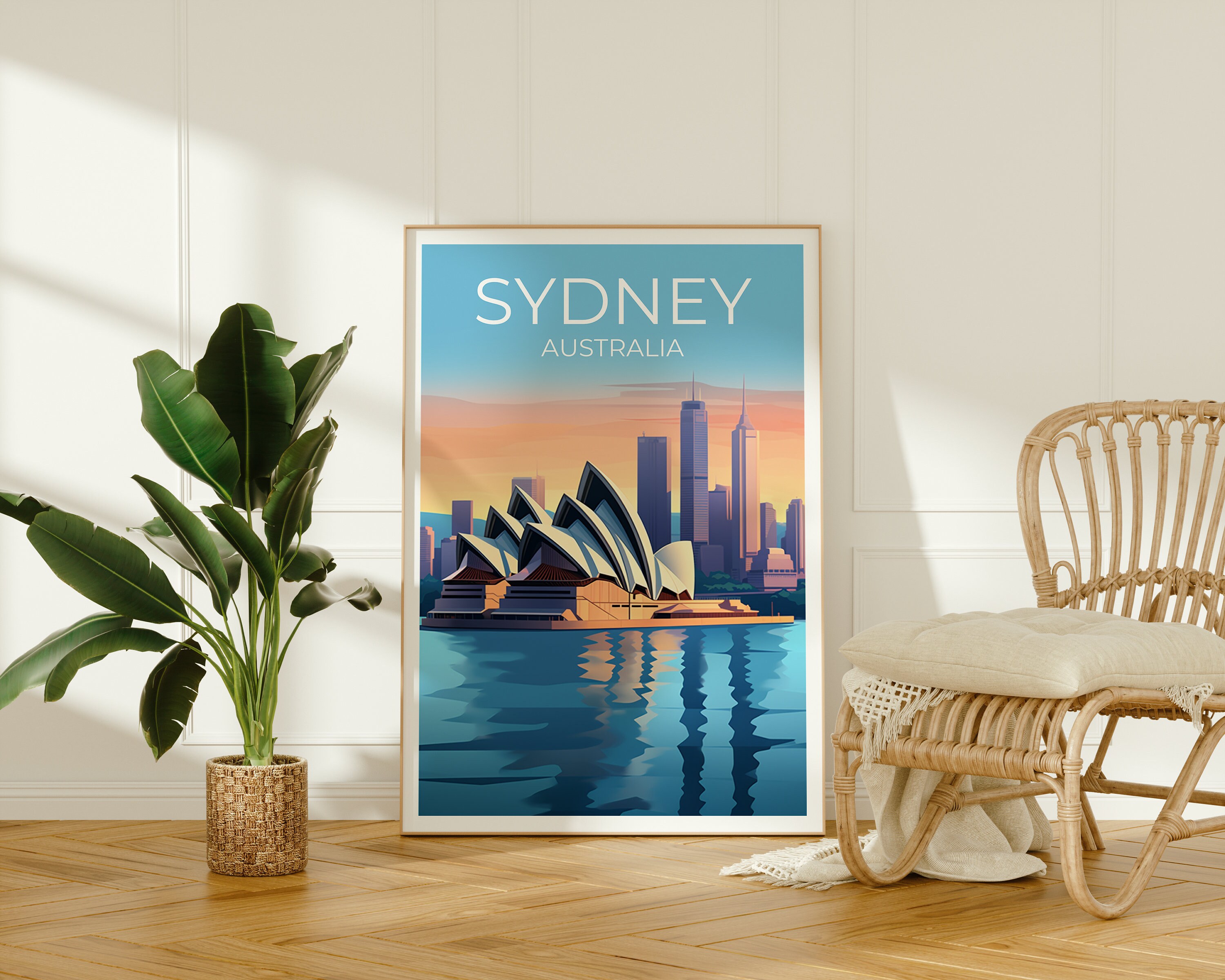 Sydney Travel Poster, Australia Wall Art, Australia Print, Sydney ...