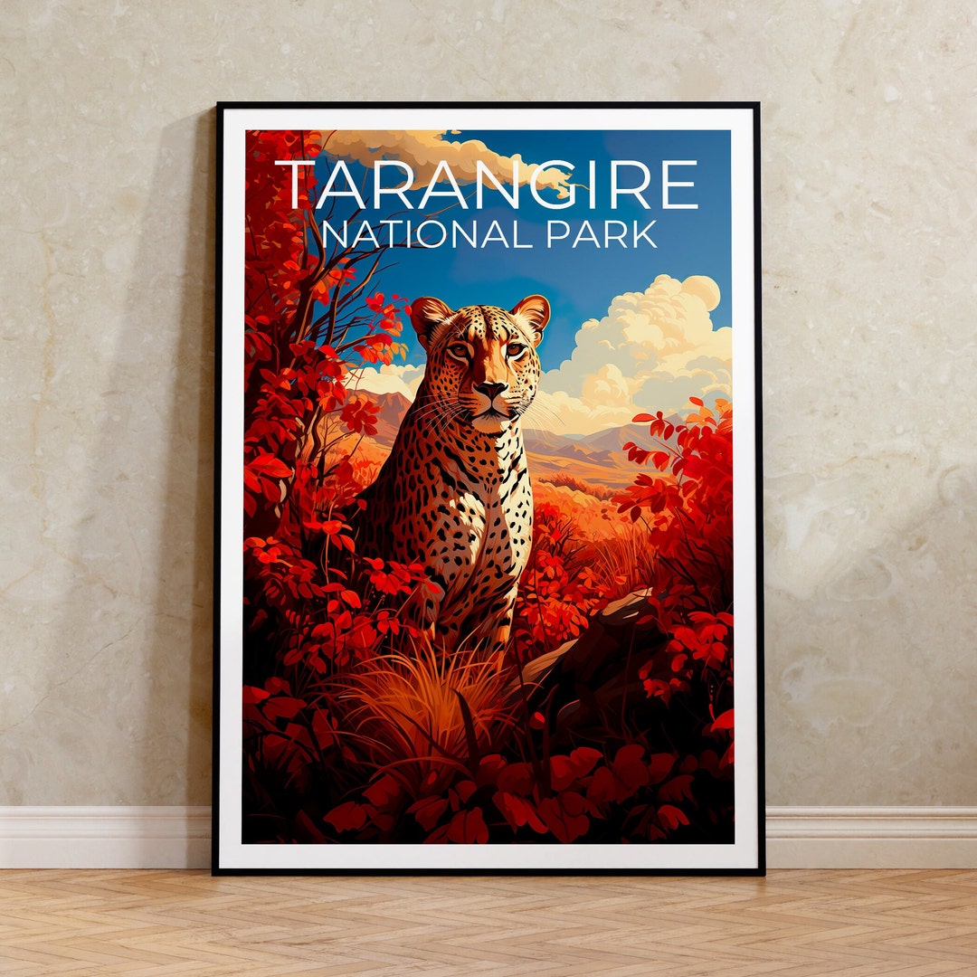 Tarangire National Park Poster, Tarangire Print, Tanzania Art, Tanzania ...