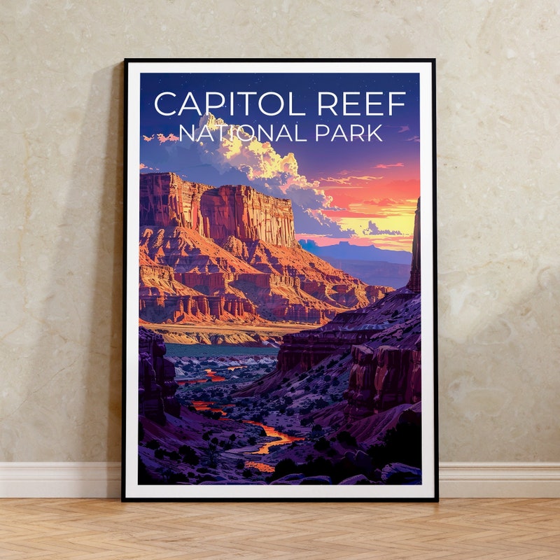 Capitol Reef Poster - Etsy