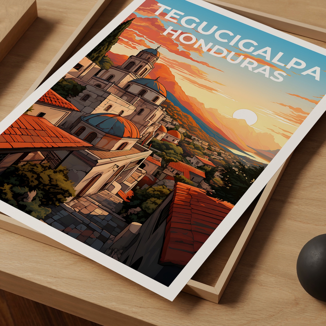 Tegucigalpa Travel Poster, Honduras Wall Art, Honduras Print ...