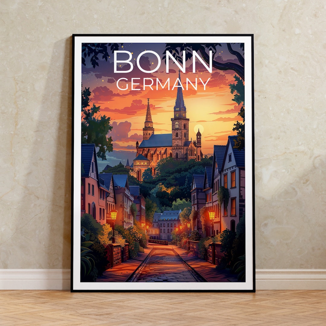 Bonn Poster, Bonn Print, Germany Poster, Germany Print, Bonn Travel ...