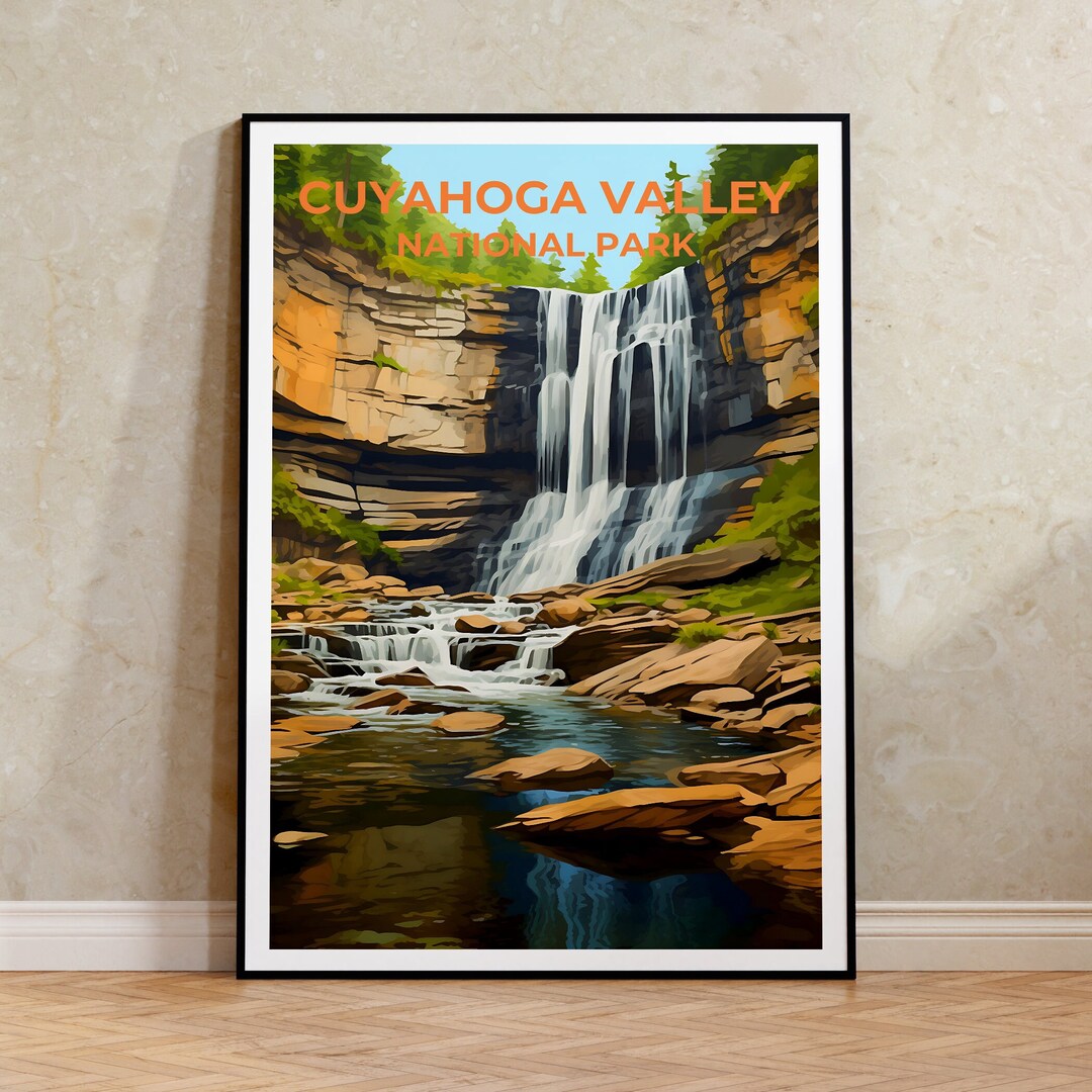 Cuyahoga Valley Travel Poster, Ohio Wall Art, Ohio Print, Cuyahoga ...