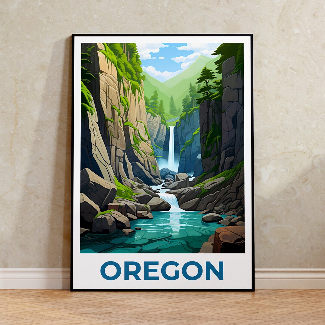 Oregon Poster, Oregon Print, Oneonta Gorge Poster, Oneonta Gorge Print ...