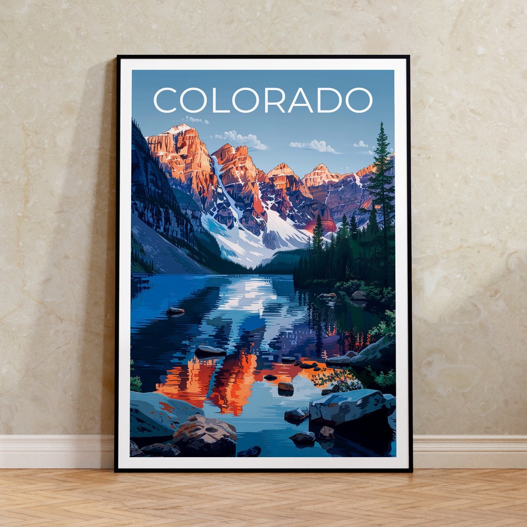 Colorado Poster, Colorado Print, Rocky Mountains Poster, Rockies Poster ...