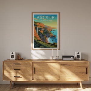 Big Sur Travel Poster, California Wall Art, California Print, Big Sur ...