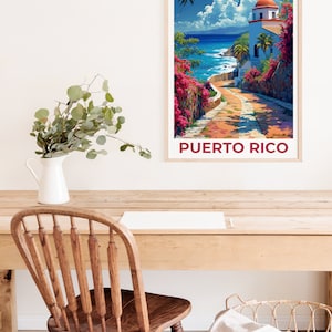 Puerto Rico Travel Poster, Puerto Rico Wall Art, Puerto Rico Print ...