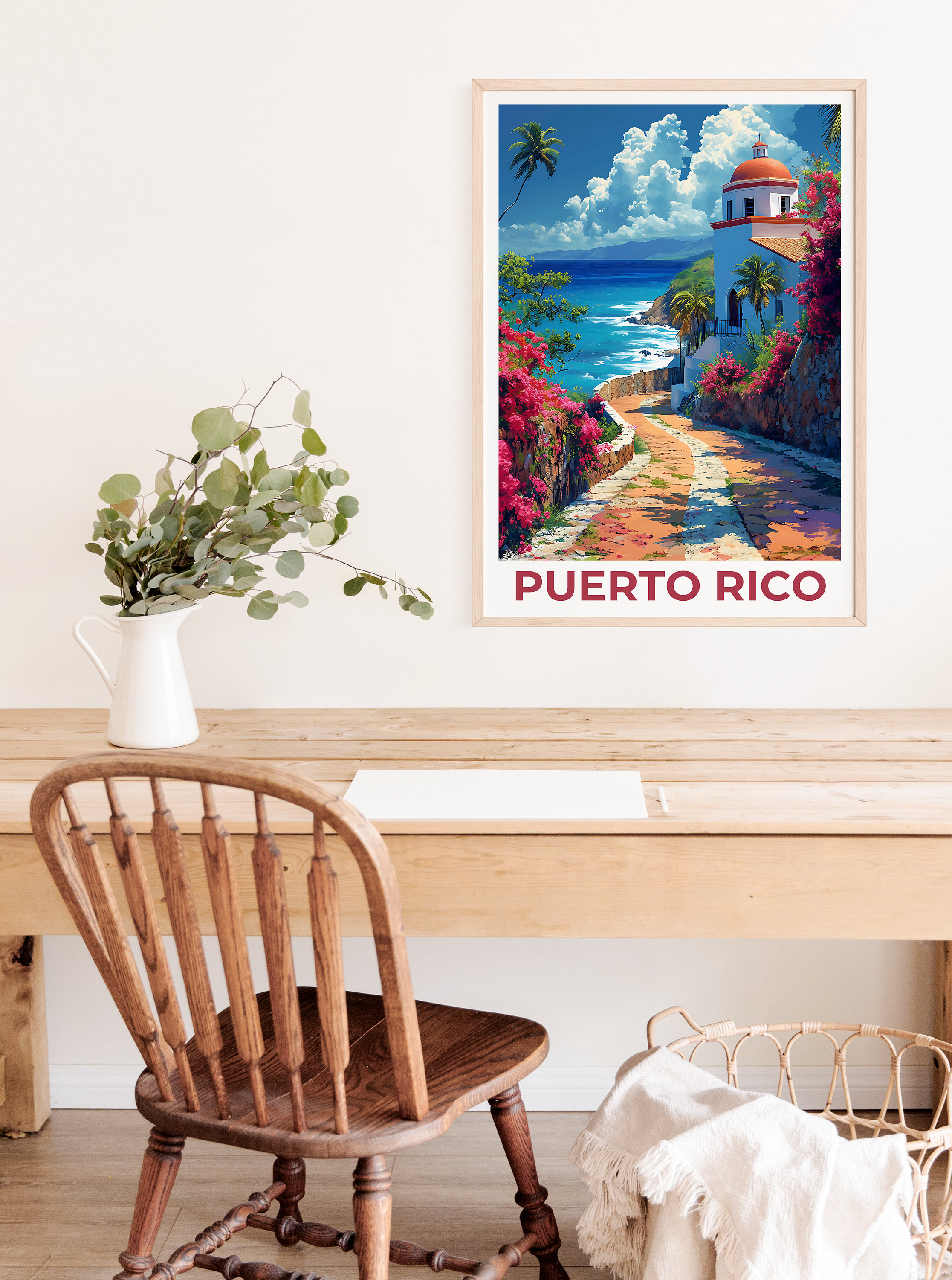 Puerto Rico Travel Poster, Puerto Rico Wall Art, Puerto Rico Print ...