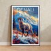 Denali National Park Poster, Denali Print, Denali Art, Ram Poster, Ram ...