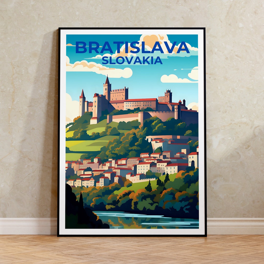 Bratislava Travel Poster, Slovakia Wall Art, Slovakia Print, Bratislava ...
