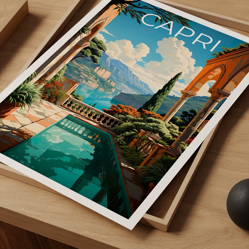Capri Poster, Capri Print, Italy Poster, Italy Print, Capri Travel ...