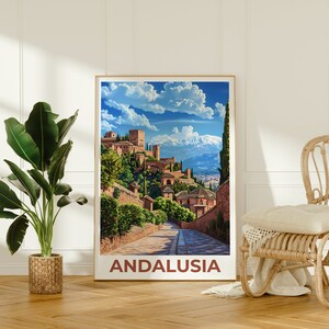Andalusia Travel Poster, Spain Wall Art, Spain Print, Andalusia Poster ...