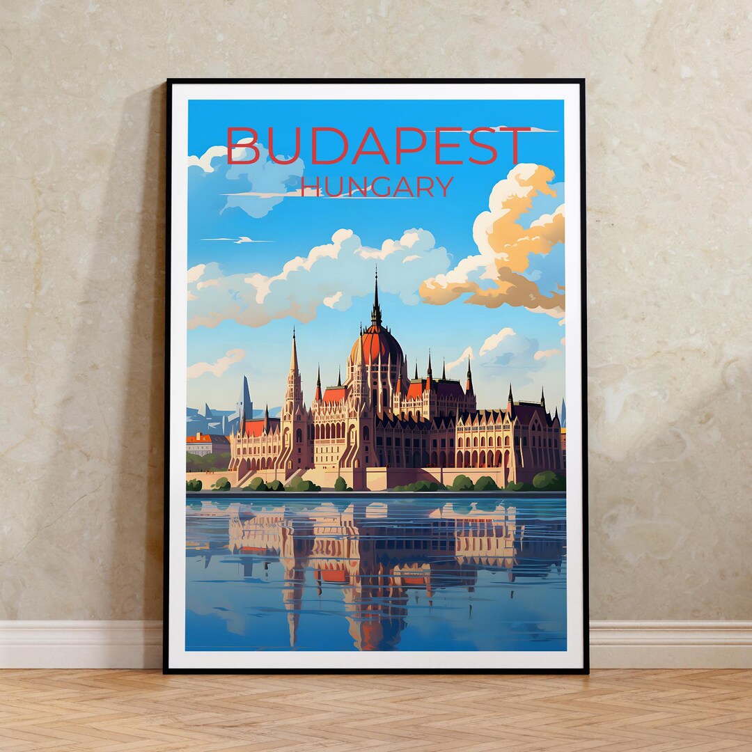 Budapest Travel Poster, Hungary Wall Art, Hungary Print, Budapest ...