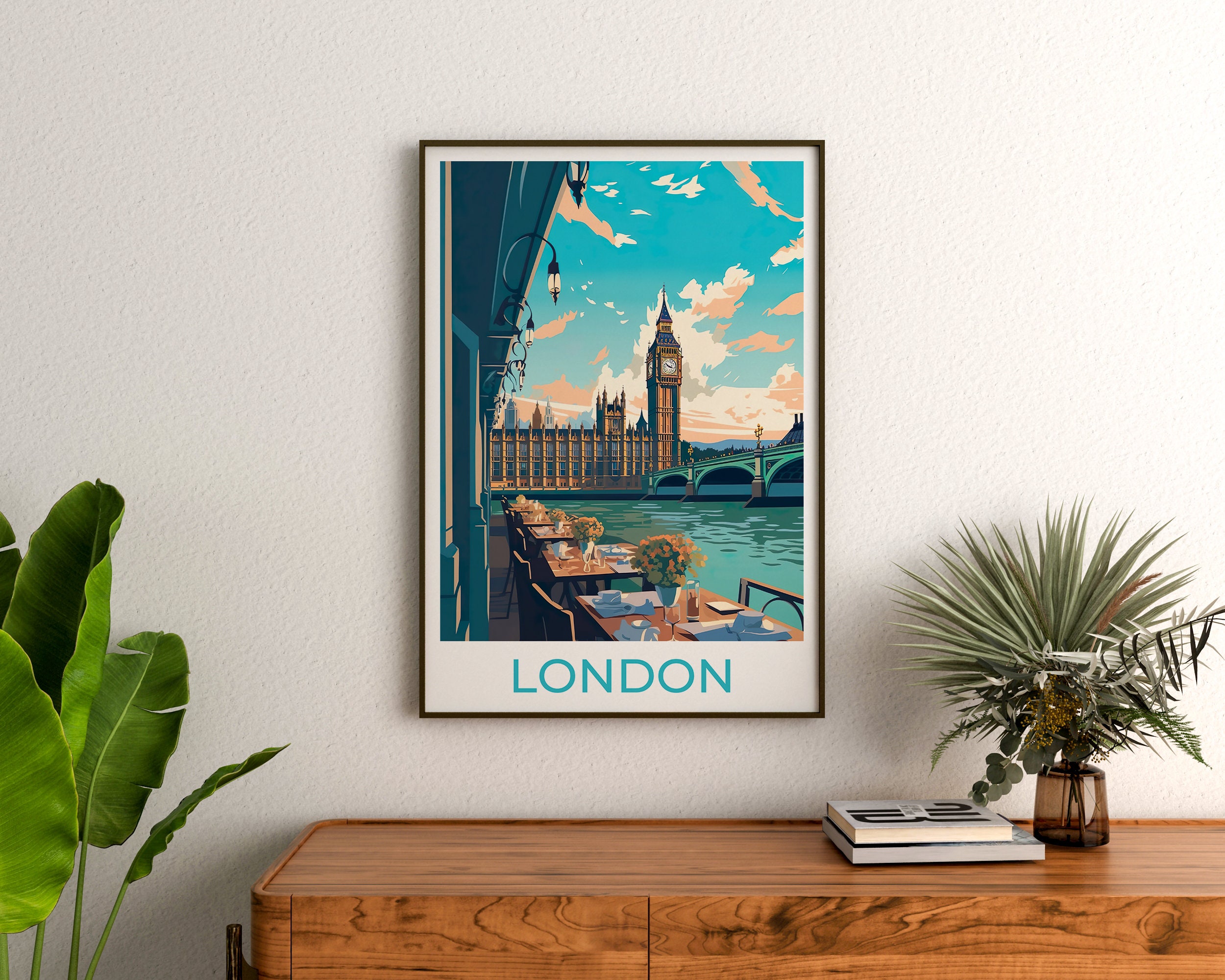 London Travel Poster, London Wall Art, London Print, Big Ben Poster ...