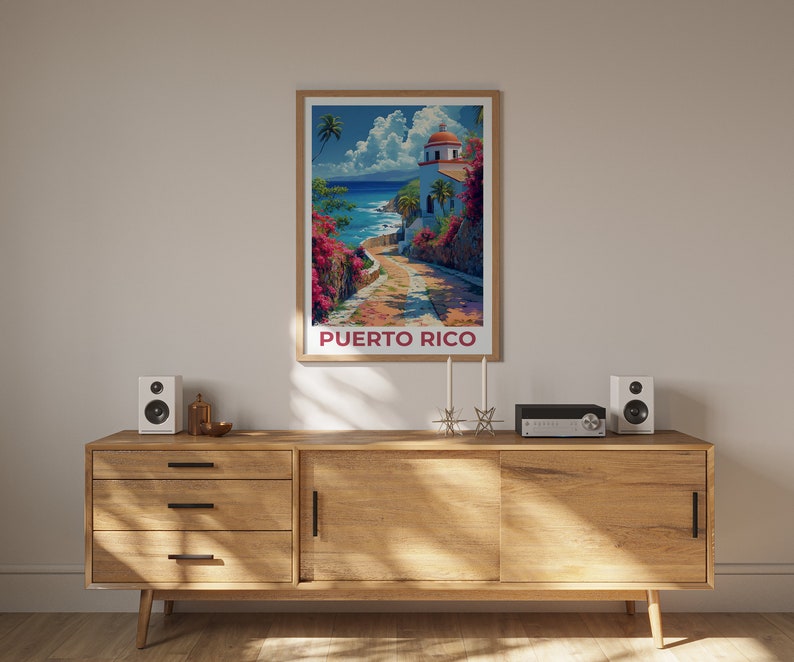 Puerto Rico Travel Poster, Puerto Rico Wall Art, Puerto Rico Print ...