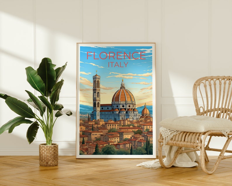 Florence Travel Poster, Italy Wall Art, Italy Print, Florence Poster ...