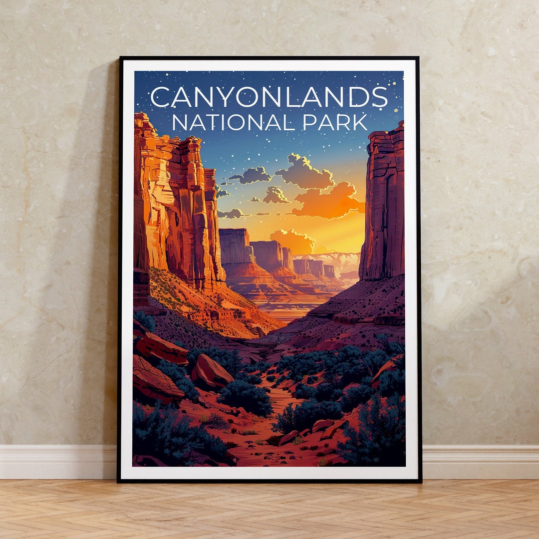 Canyonlands National Park Poster, Utah Poster, Canyonlands Print, Utah ...