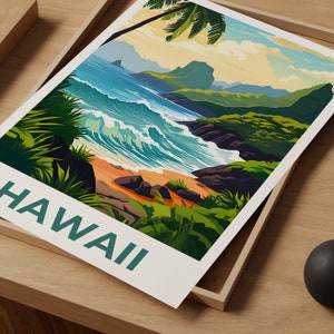 Hawaii Poster, Hawaii Print, Island Poster, Island Print, Hawaii Travel ...