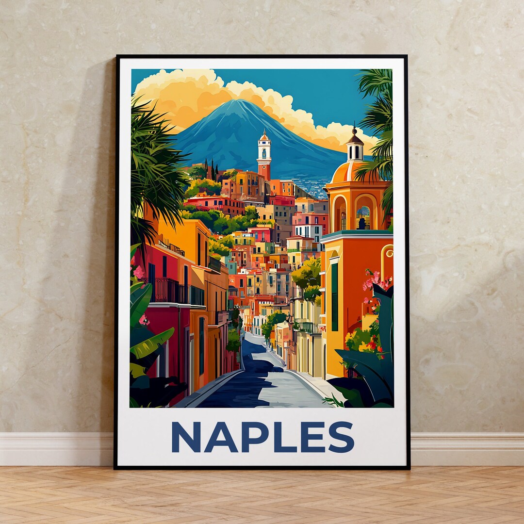 Naples Poster, Naples Print, Italy Poster, Italy Print, Naples Travel ...