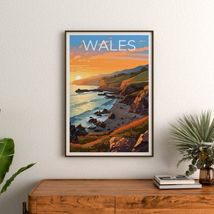 Wales Travel Poster, UK Wall Art, UK Print, Wales Poster, UK Poster ...