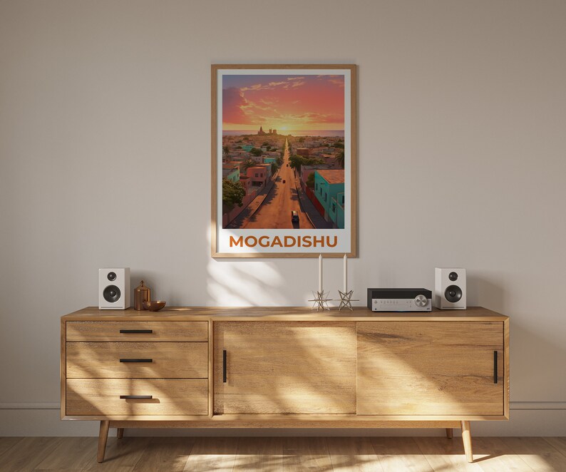 Mogadishu Travel Poster, Somalia Wall Art, Somalia Print, Mogadishu ...