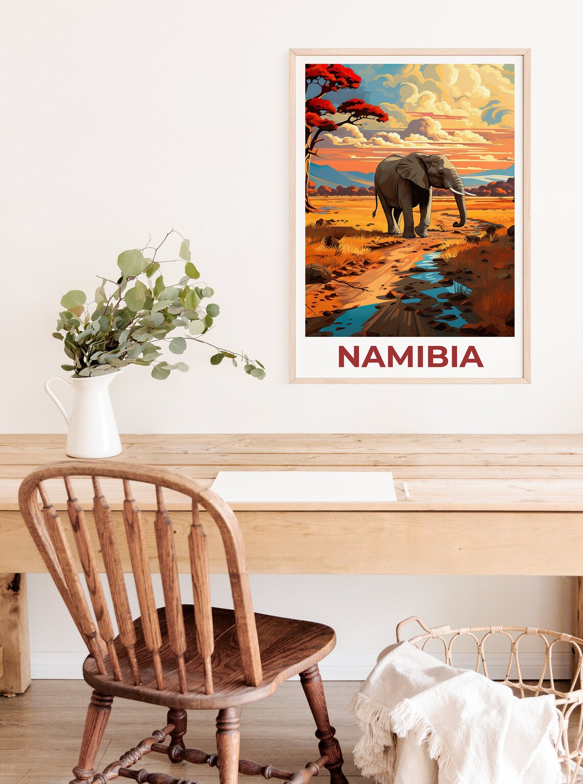 Namibia Poster, Namibia Print, Africa Poster, Safari Print, Namibia ...