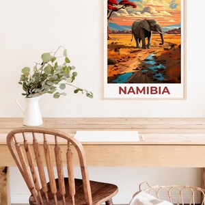 Namibia Poster, Namibia Print, Africa Poster, Safari Print, Namibia ...