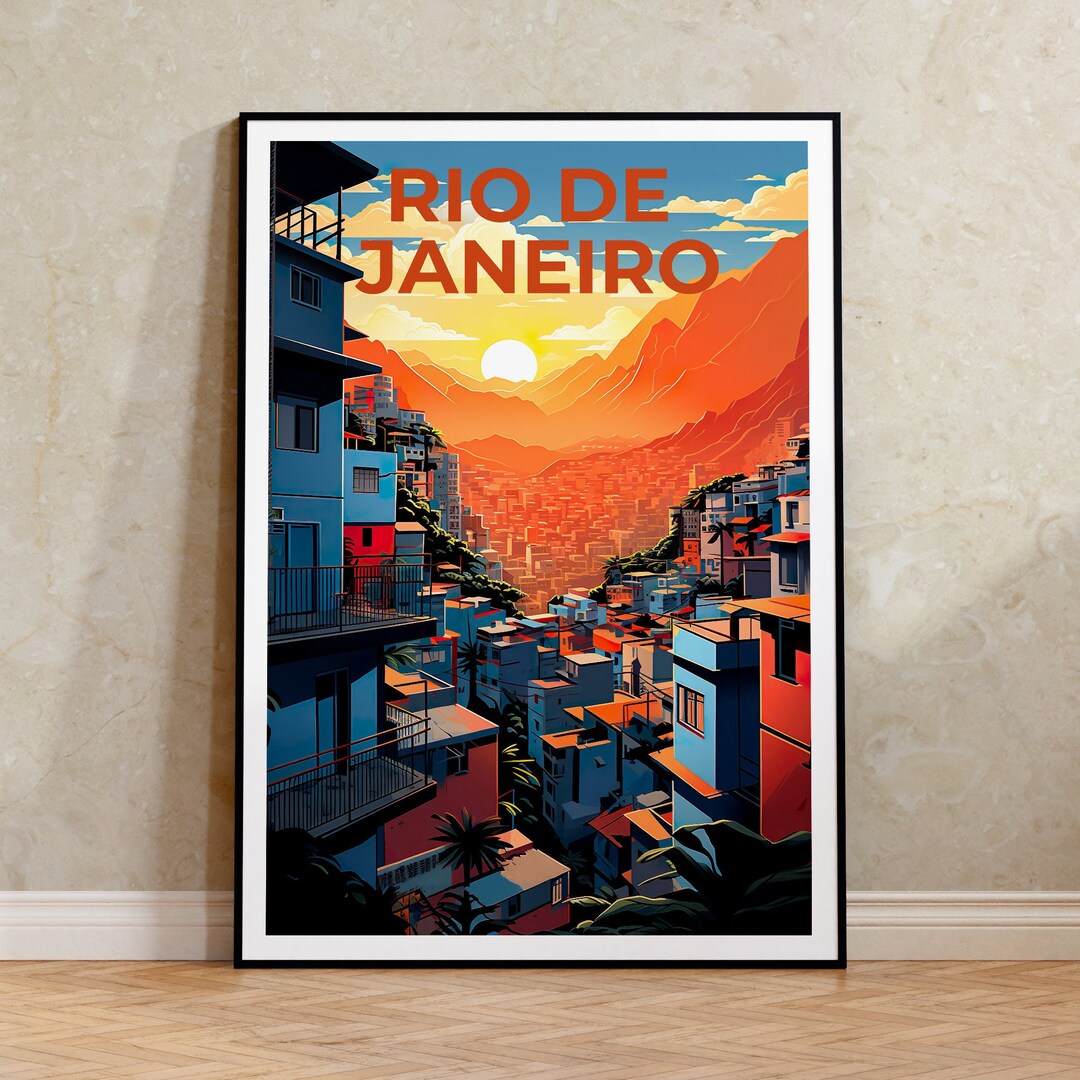 Rio De Janeiro Travel Poster, Brazil Wall Art, Brazil Print, Rio De ...