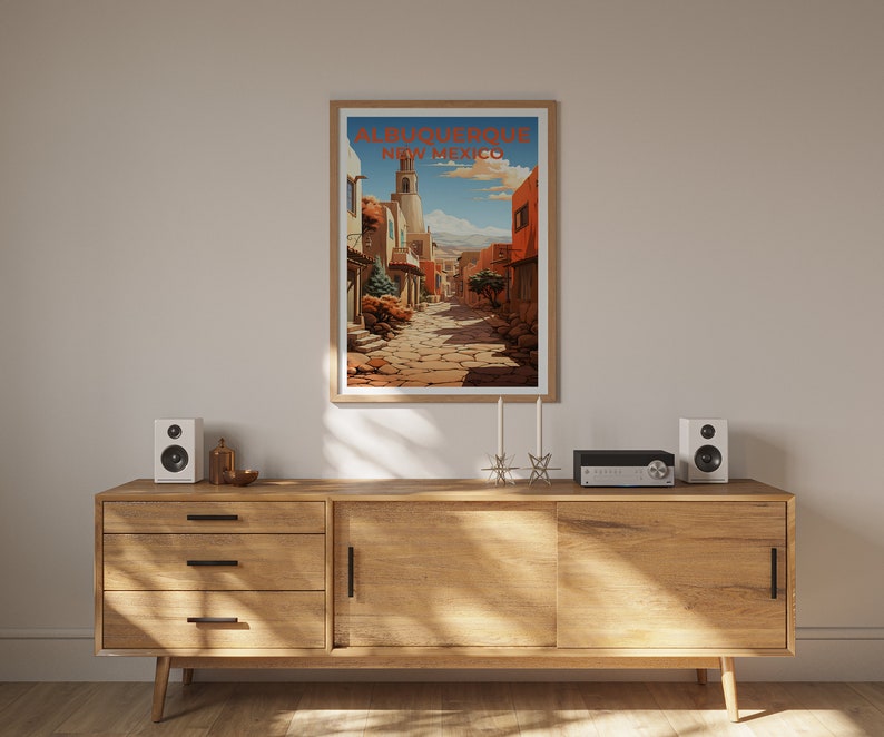 Albuquerque Travel Poster, New Mexico Wall Art, New Mexico Print ...