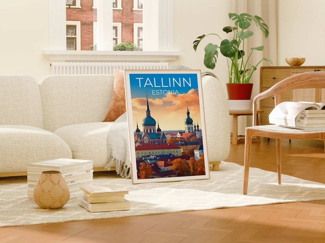 Tallinn Travel Poster, Estonia Wall Art, Estonia Print, Tallinn Poster ...