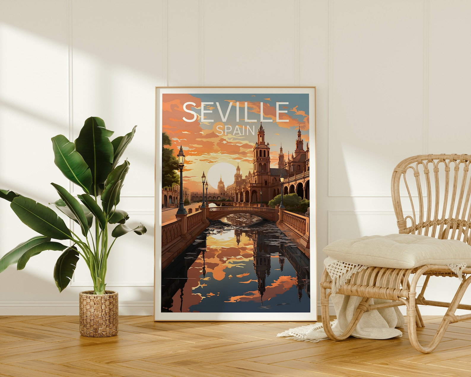 Seville Travel Poster, Spain Wall Art, Spain Print, Seville Poster ...