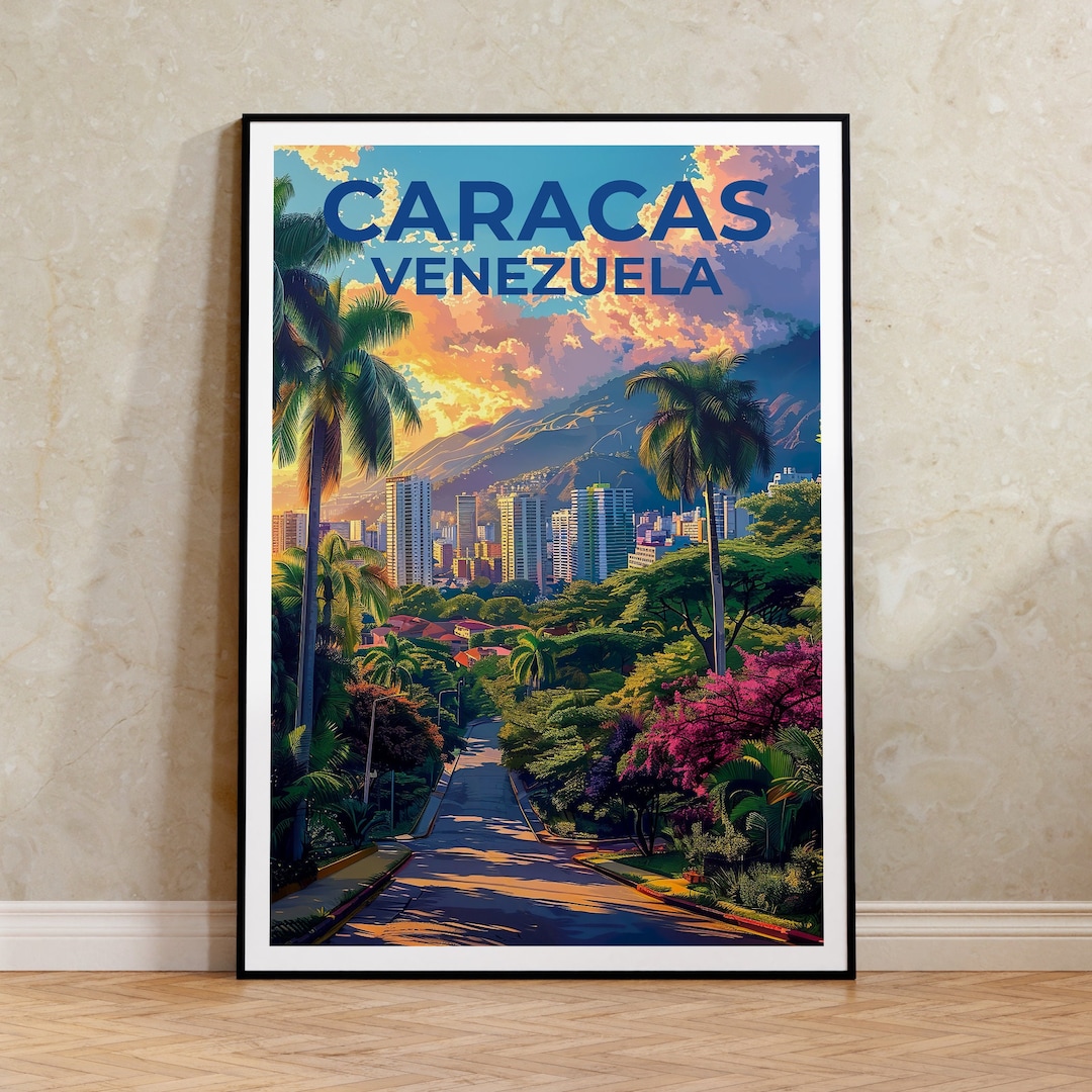 Caracas Poster, Caracas Print, Venezuela Poster, Venezuela Print ...