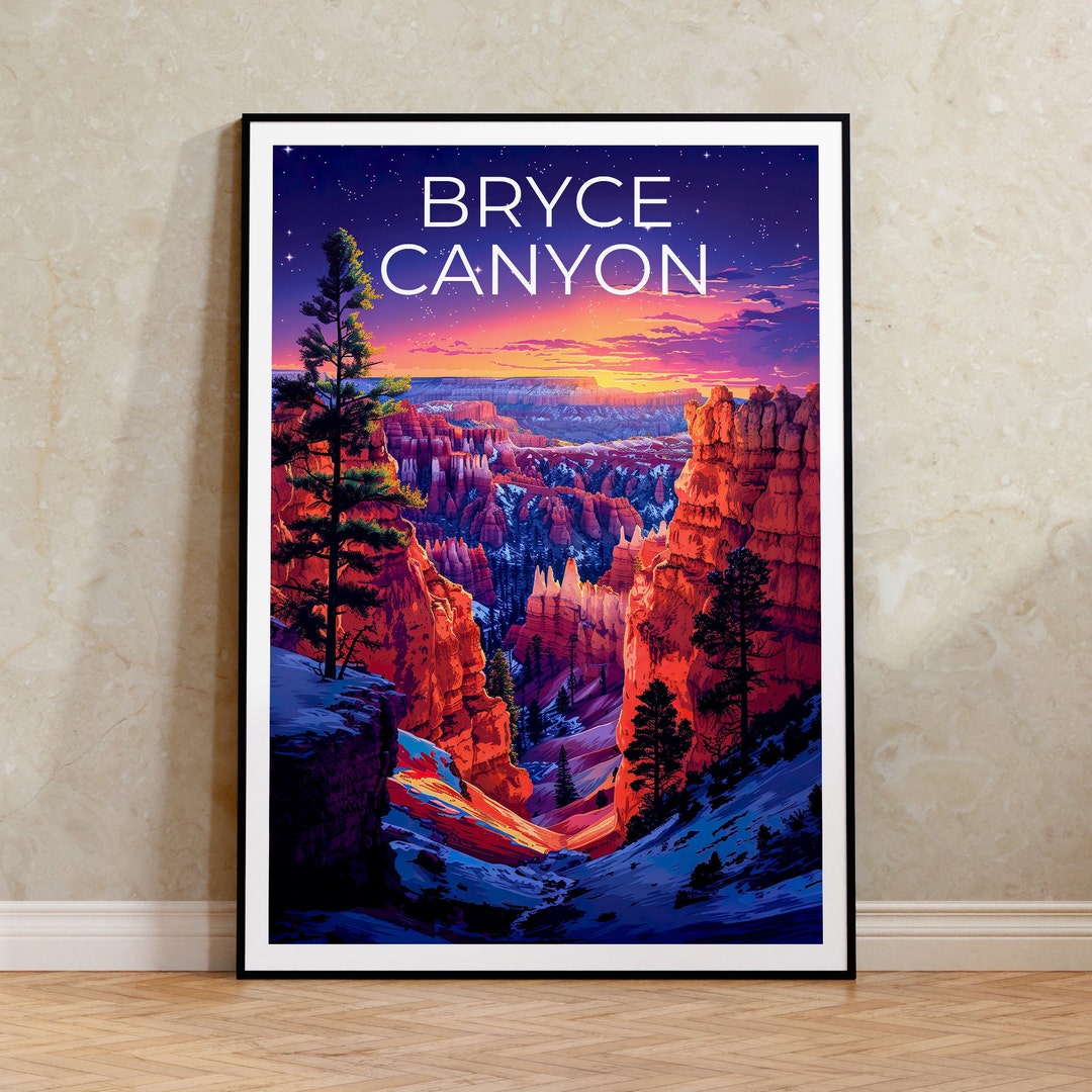 Bryce Canyon National Park Poster, Bryce Canyon Print, Utah Poster ...