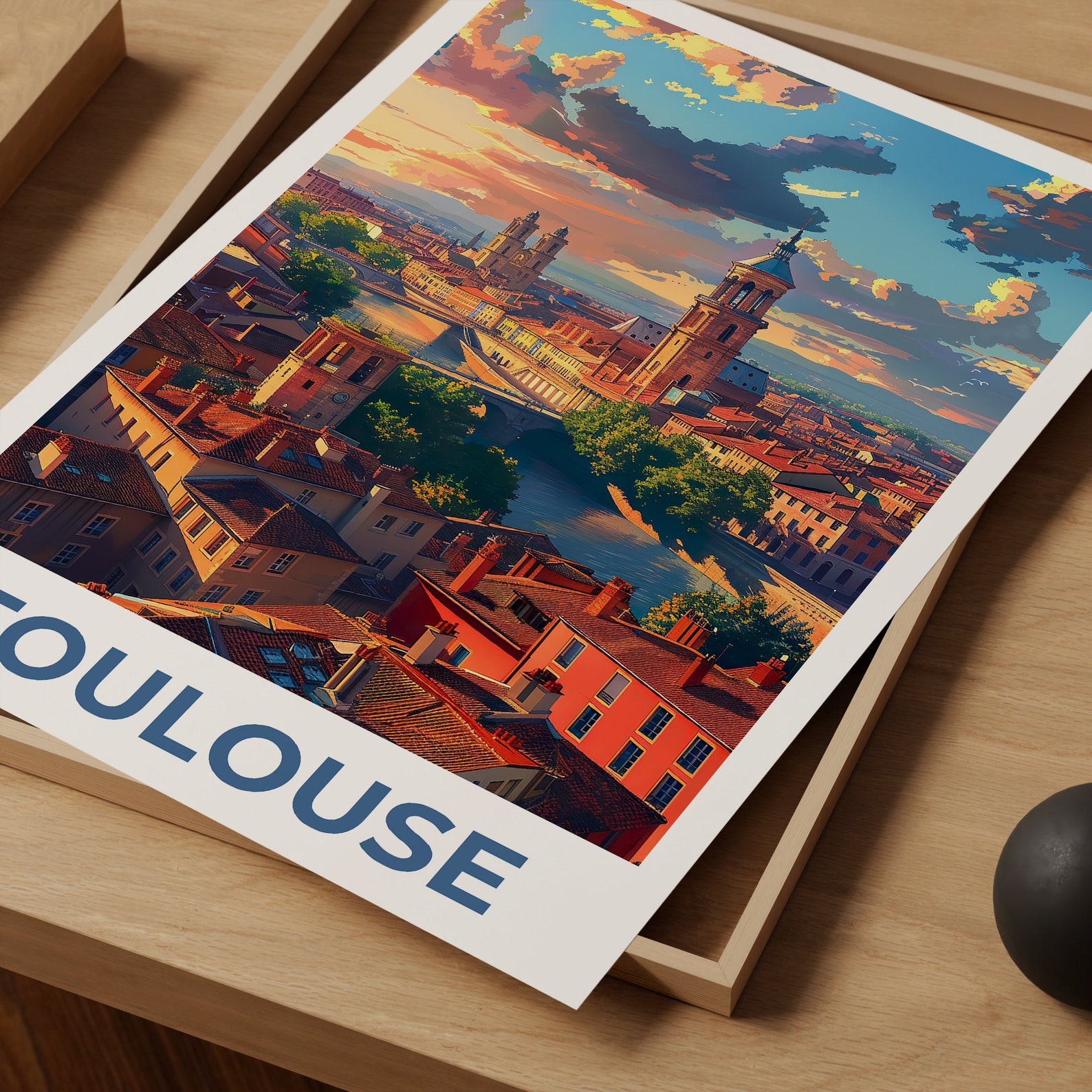 Toulouse Poster, Toulouse Print, France Poster, France Print, Toulouse ...