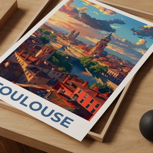 Toulouse Poster, Toulouse Print, France Poster, France Print, Toulouse ...
