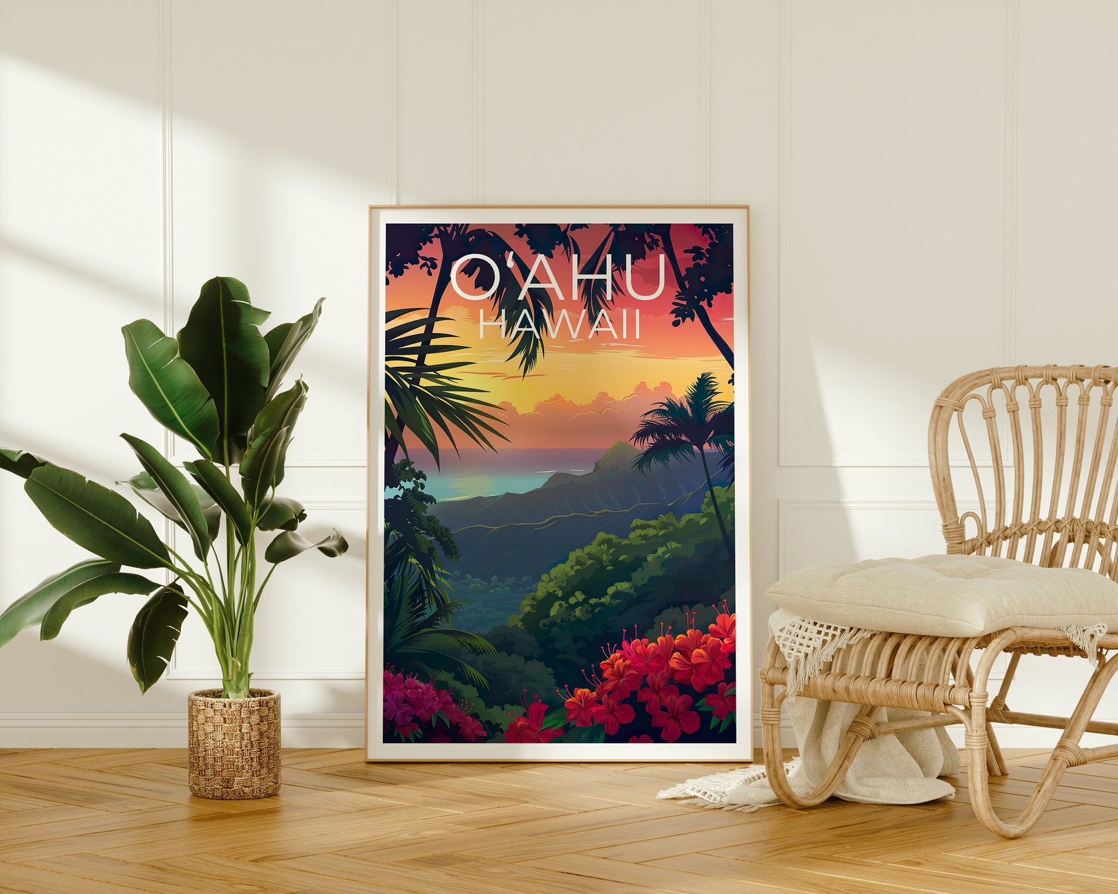 O‘ahu Poster, O‘ahu Print, Hawaii Poster, Hawaii Print, Oahu Poster ...