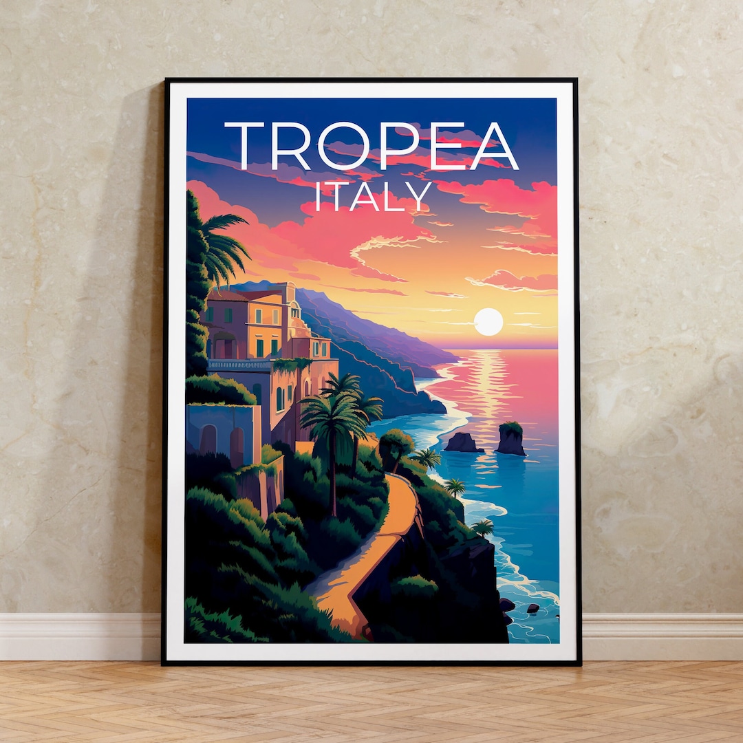 Tropea Poster, Italy Print, Italy Art, Tropea Print, Italy Travel ...