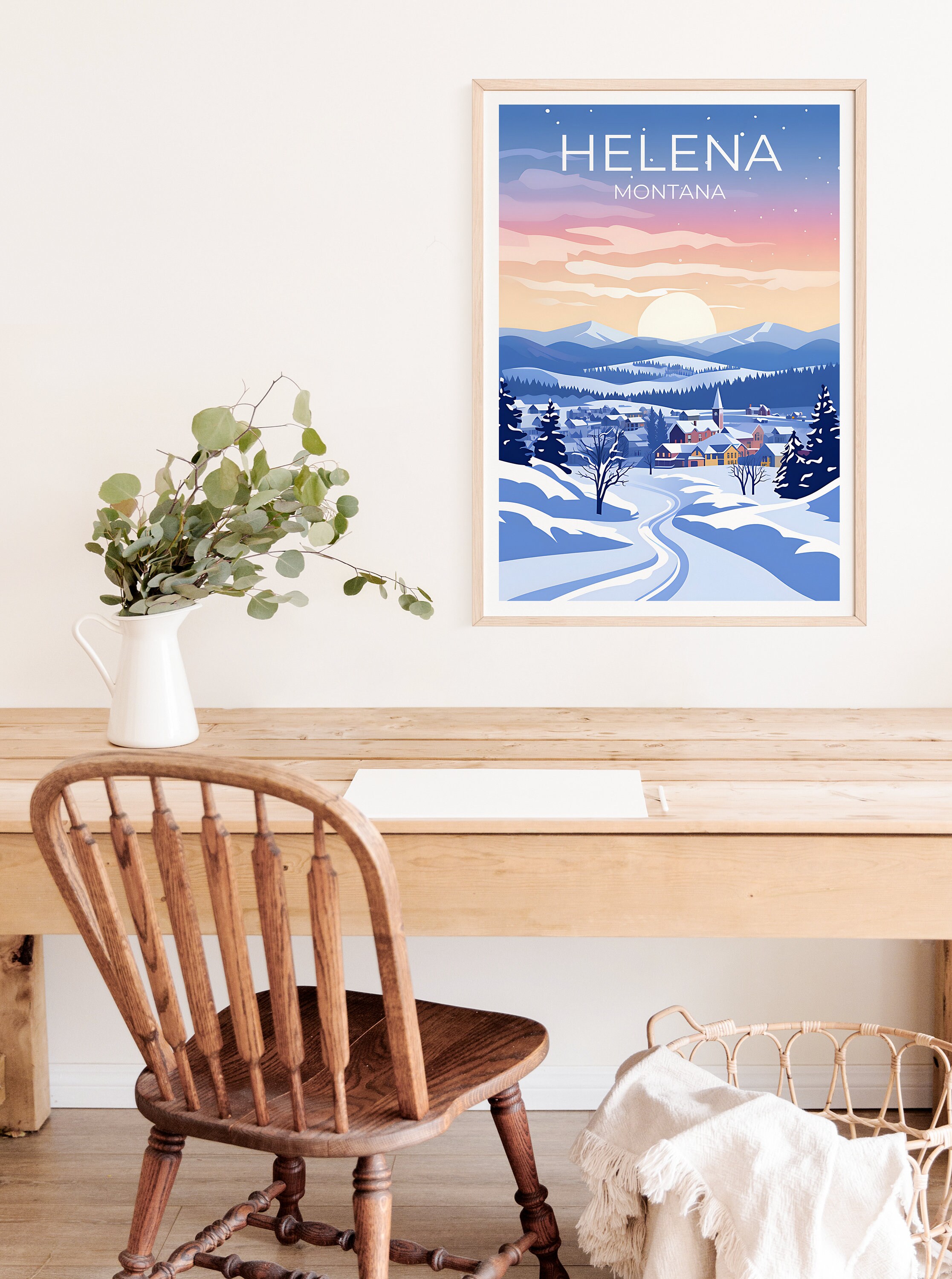 Helena Travel Poster, Montana Wall Art, Montana Print, Helena Poster ...
