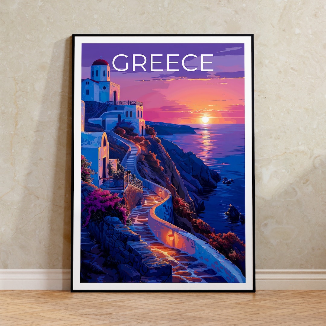 Greece Poster, Greece Print, Greek Island Poster, Greek Island Print ...