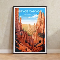 Bryce Canyon Utah National Park | National Park Print | Travel Poster ...