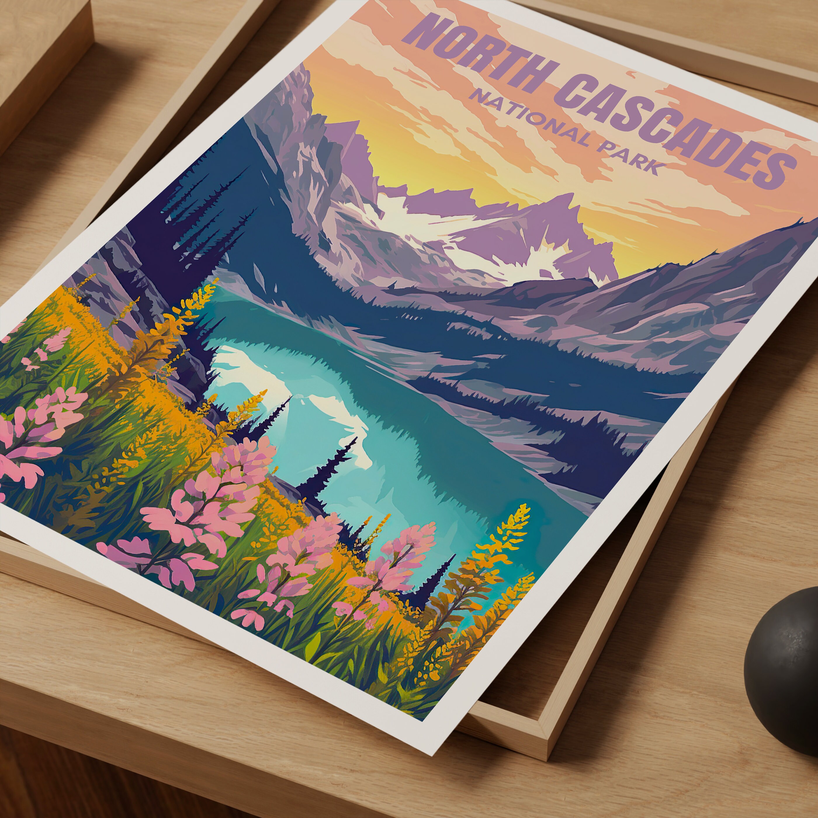 North Cascades Poster North Cascades Art North Cascades - Etsy