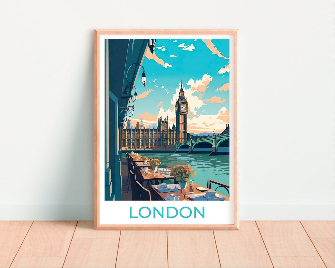 London Travel Poster, London Wall Art, London Print, Big Ben Poster ...