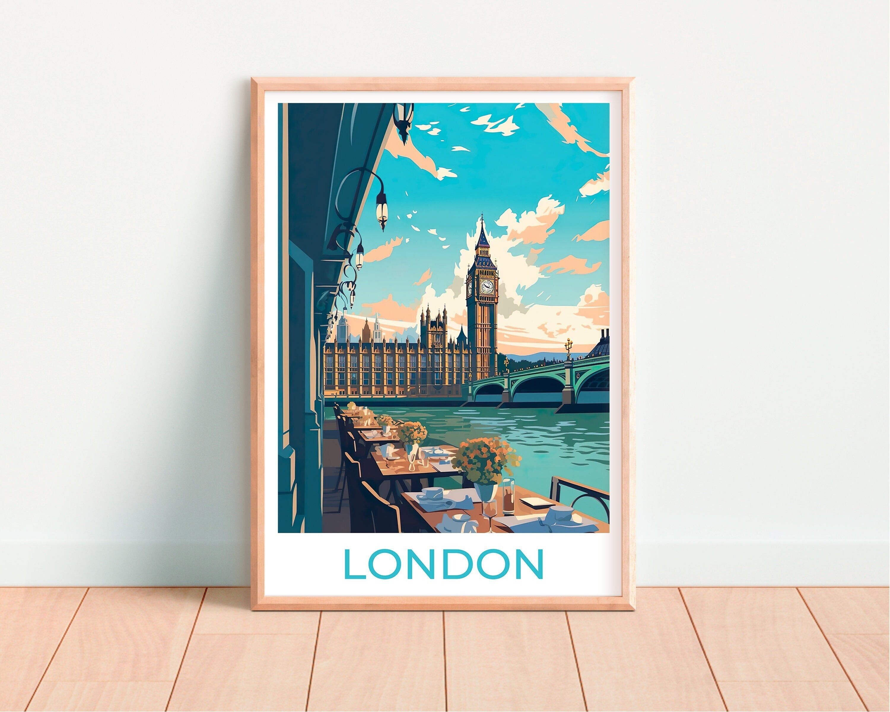 London Travel Poster, London Wall Art, London Print, Big Ben Poster ...